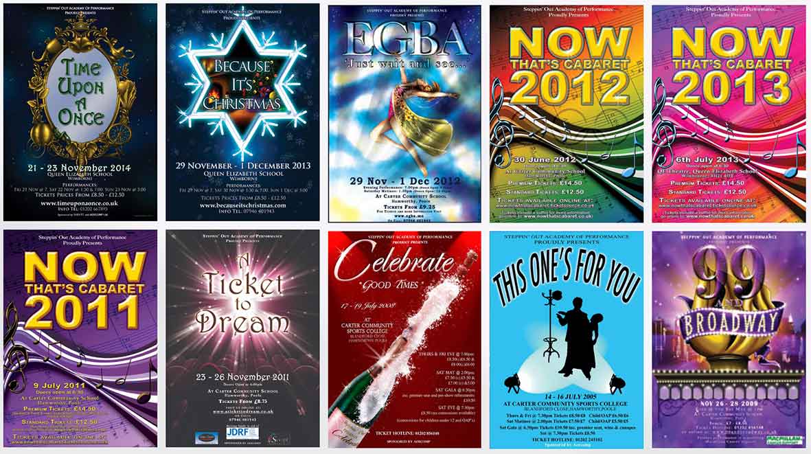 Past Shows - steppinoutacademy.co.uk